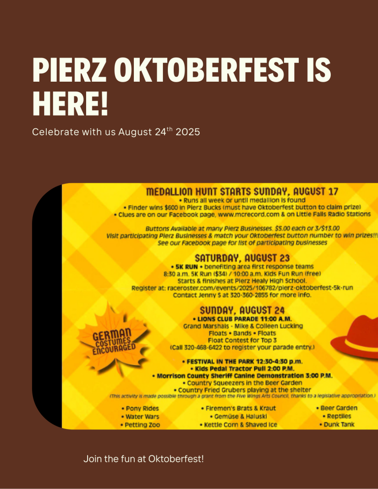 Pierz Oktoberfest Celebration - Discover Pierz